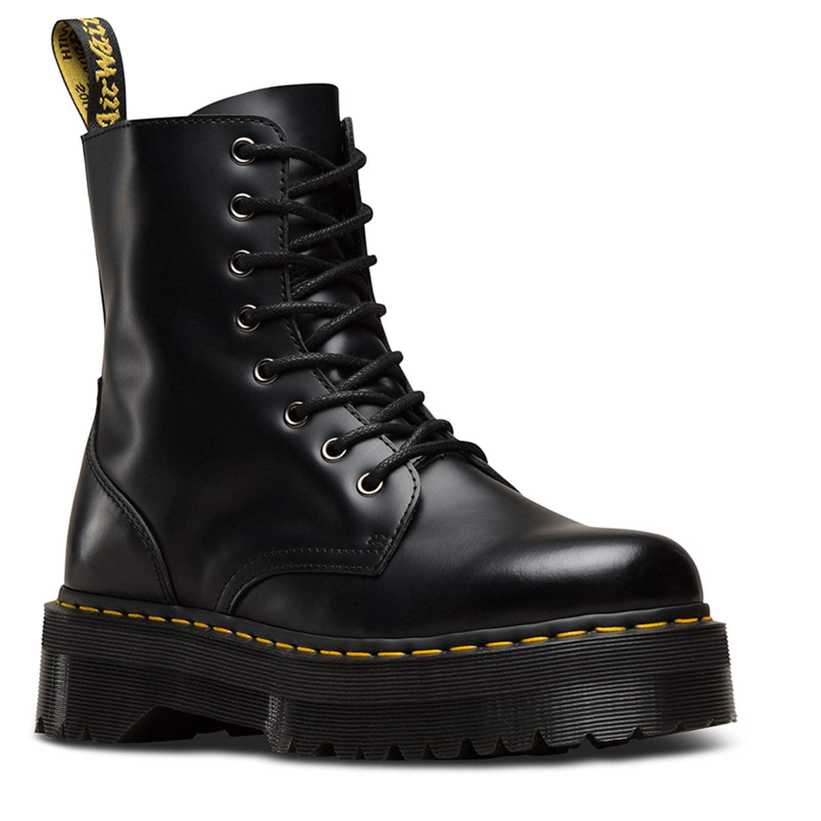 Dr. Martens Womens Jadon 8" Leather Boots Shoes Platform Style - Black ...