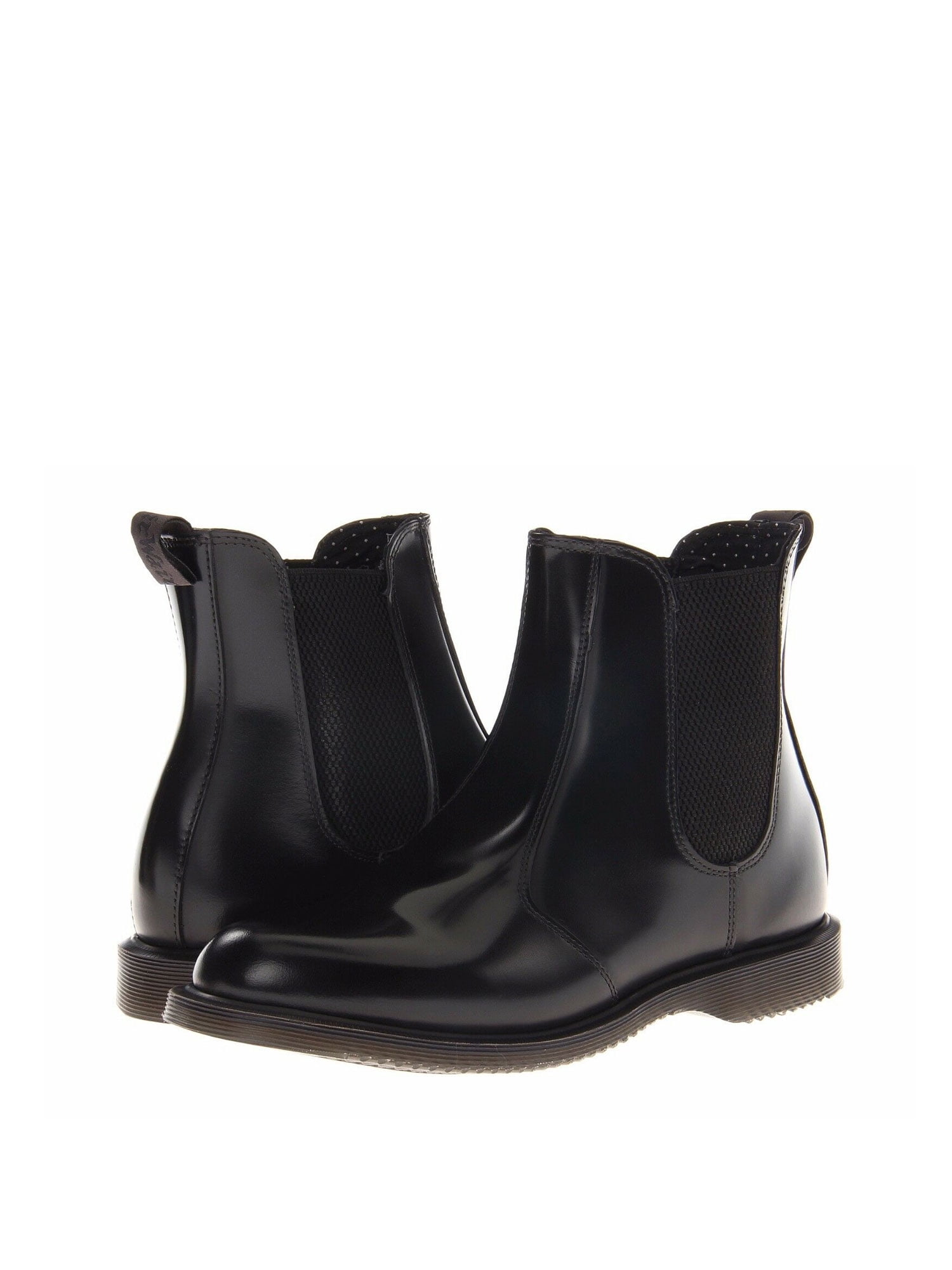 Dr. Martens Women's Flora Chelsea Boot, Polished Leather, Elastic ...