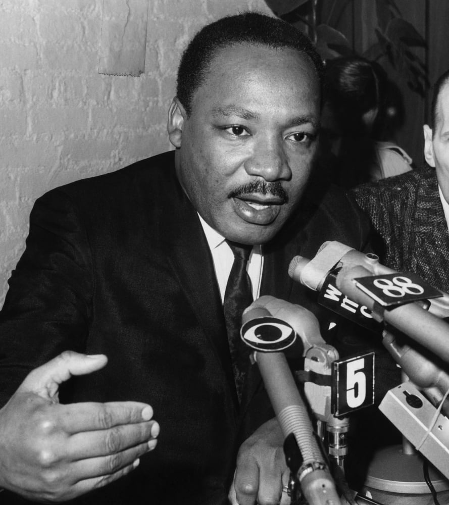 Dr. Martin Luther King Jr. Talks To The Press At Harlem'S Canaan ...