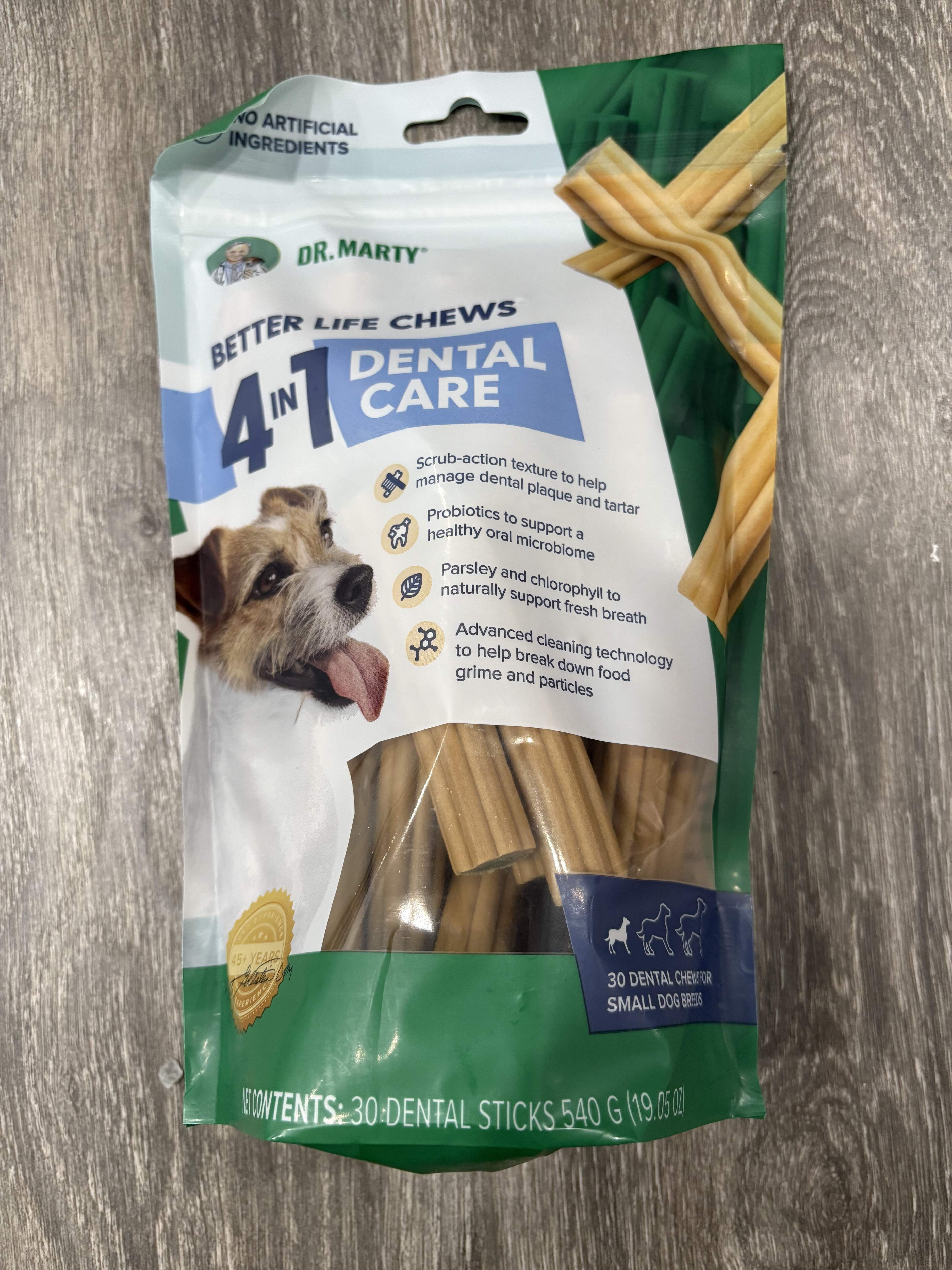 Dr. Marty Better Life Chews 4-in-1 Dental Care For Small Size Dogs (5 ...