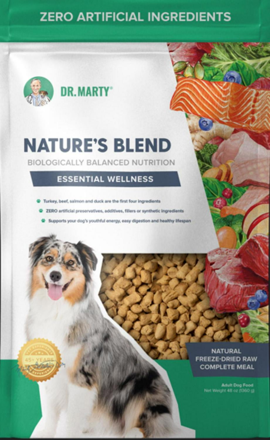 Dr. Marty Nature's Blend Freeze Dried Raw Dog Food 48-oz - Walmart.com