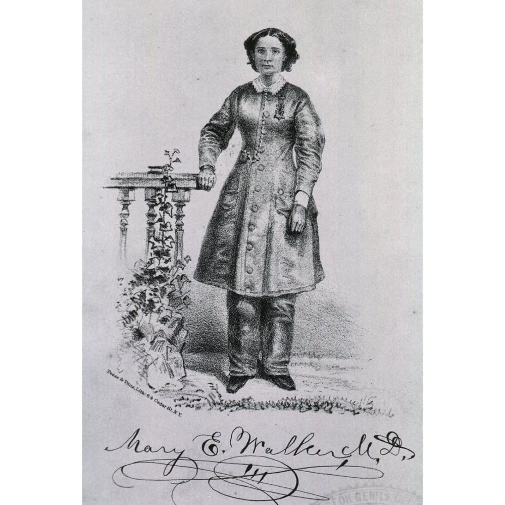 Dr. Mary Edwards Walker History Poster Print - Walmart.com
