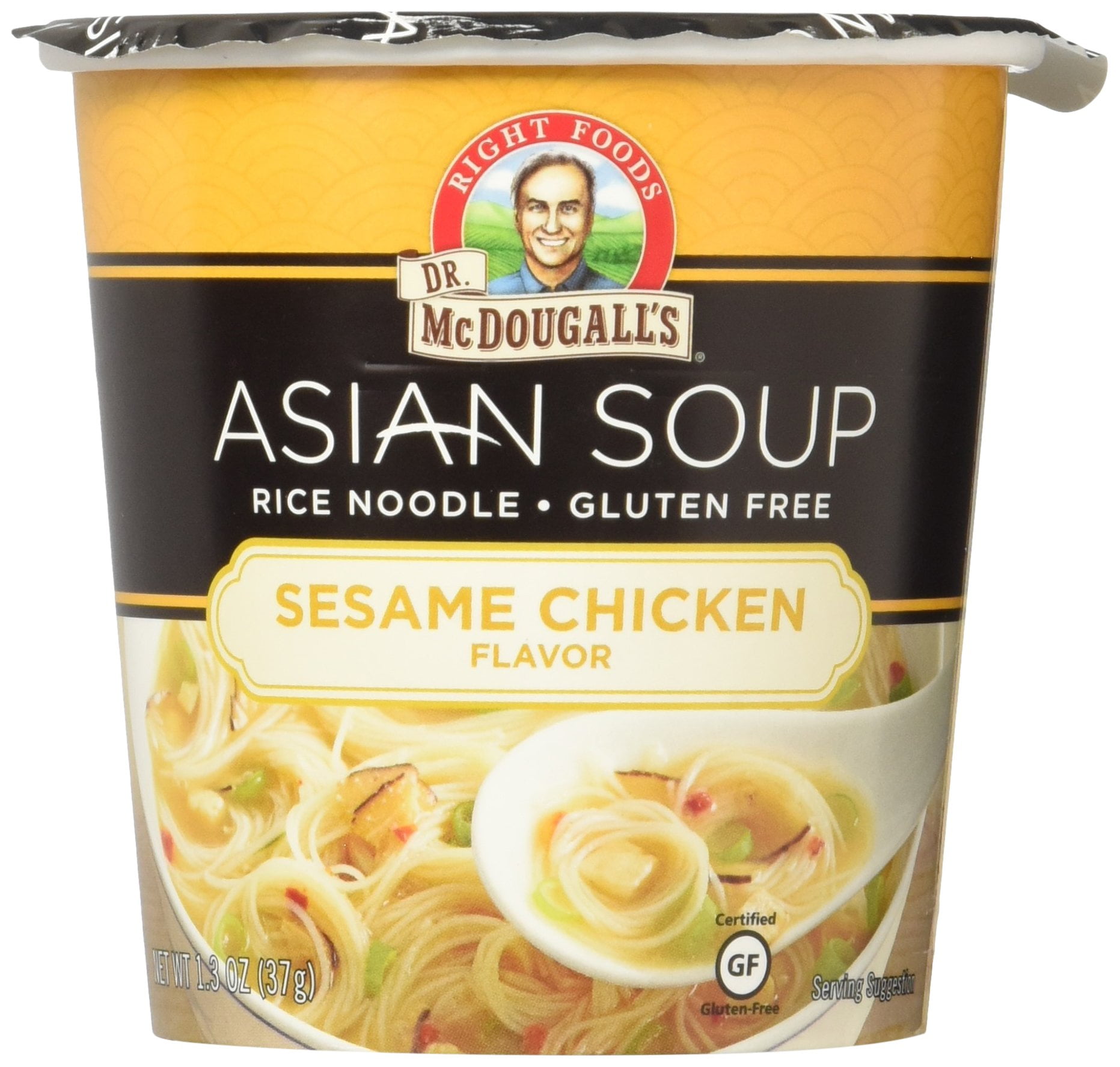 Dr. McDougall's Sesame Chicken Rice Noodle Asian Soup - 1.3 oz - 6 Pack ...