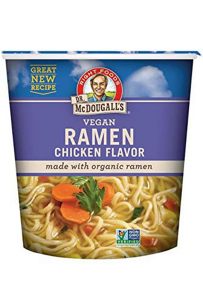 Dr. McDougall's Vegan Ramen Chicken Soup - Chicken Noodle Soup - Ramen ...