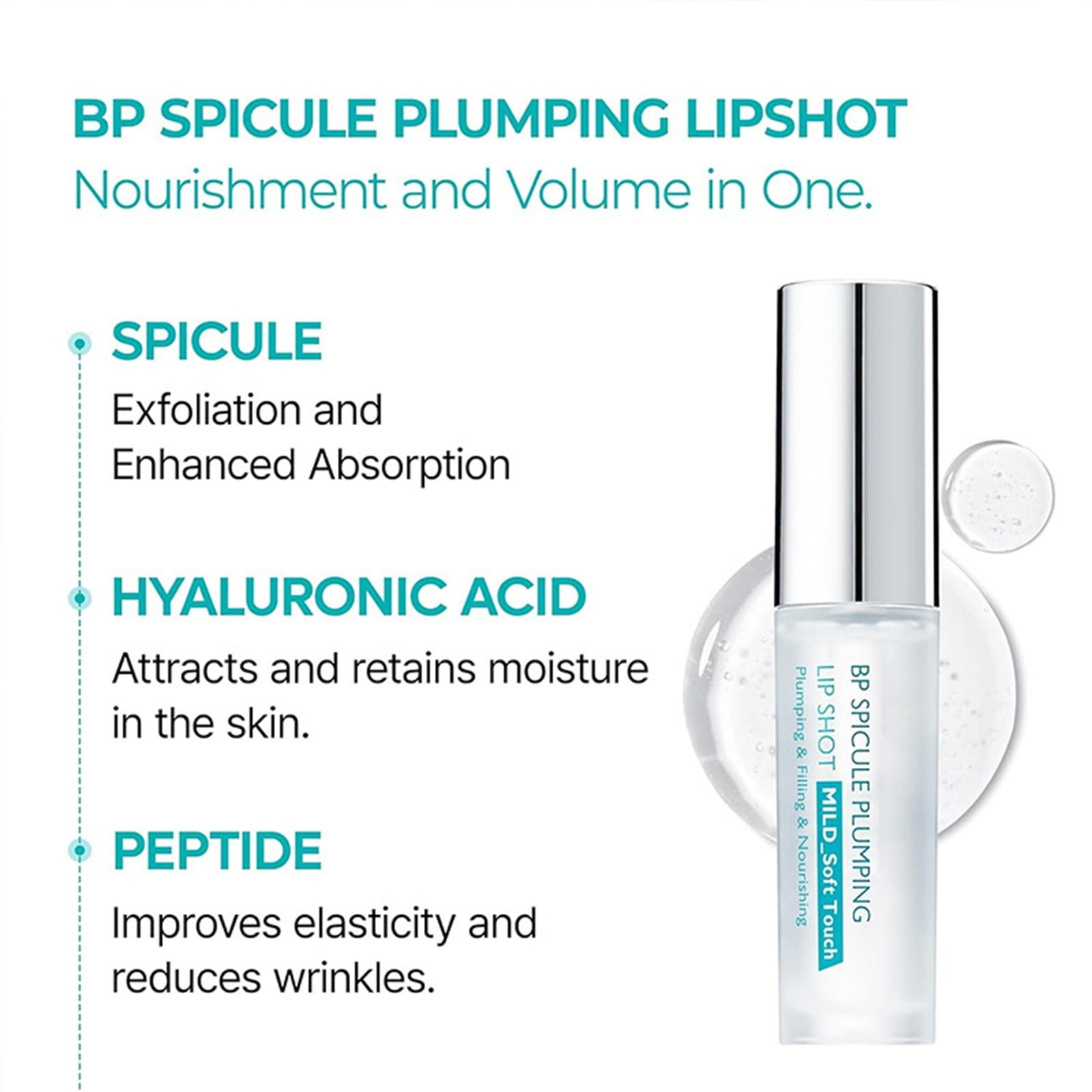 Dr.Melaxin BP Spicule Plumping Lip Shot 4ml | LIQUID MICRONEEDLING ...
