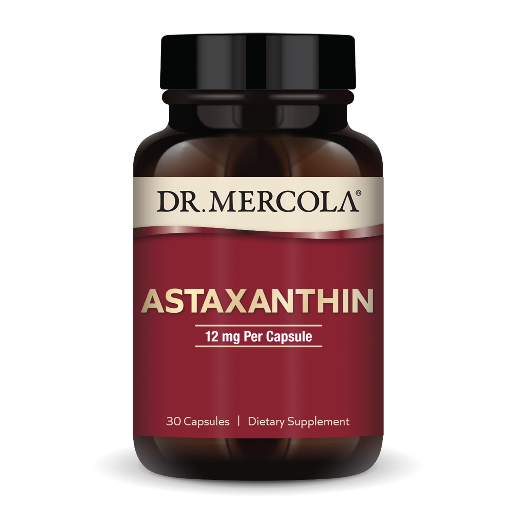 Dr. Mercola Astaxanthin, 30 Servings (30 Capsules), Dietary Supplement ...