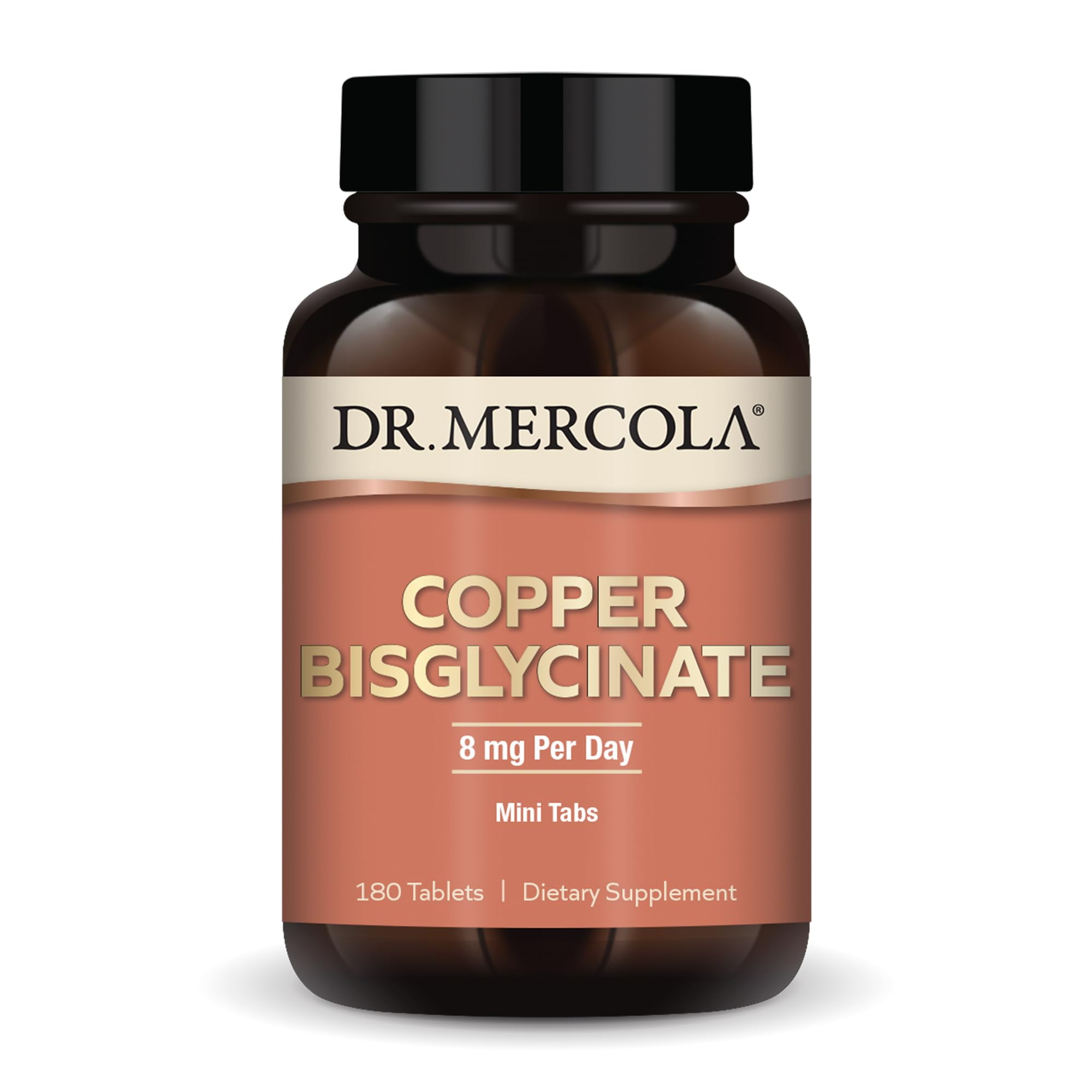 DR. MERCOLA COPPER BISGLYCINATE Mini Tabs 8 mg per Day Supports Overall ...