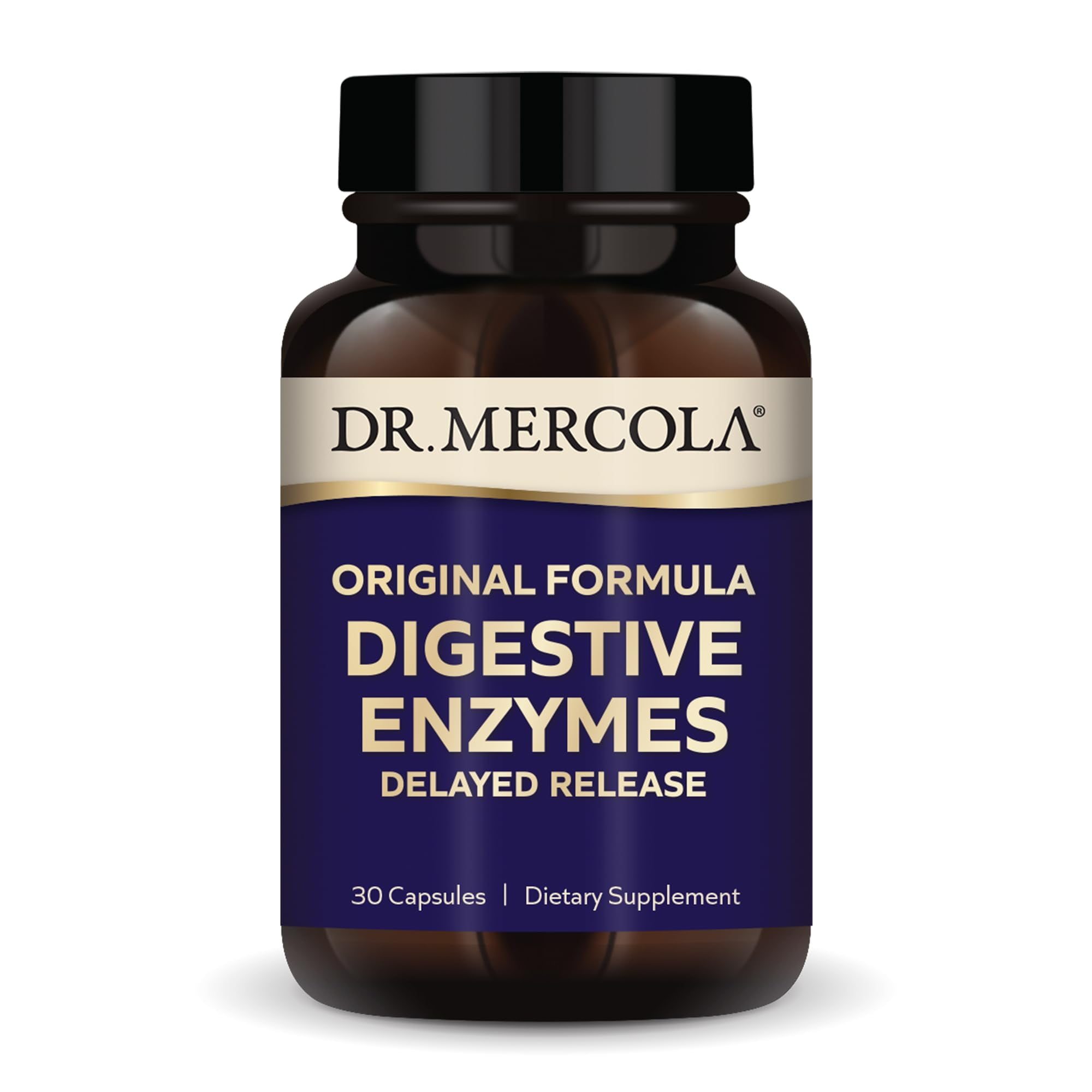 Dr. Mercola Digestive Enzymes, 30 Servings (30 Capsules), Original ...
