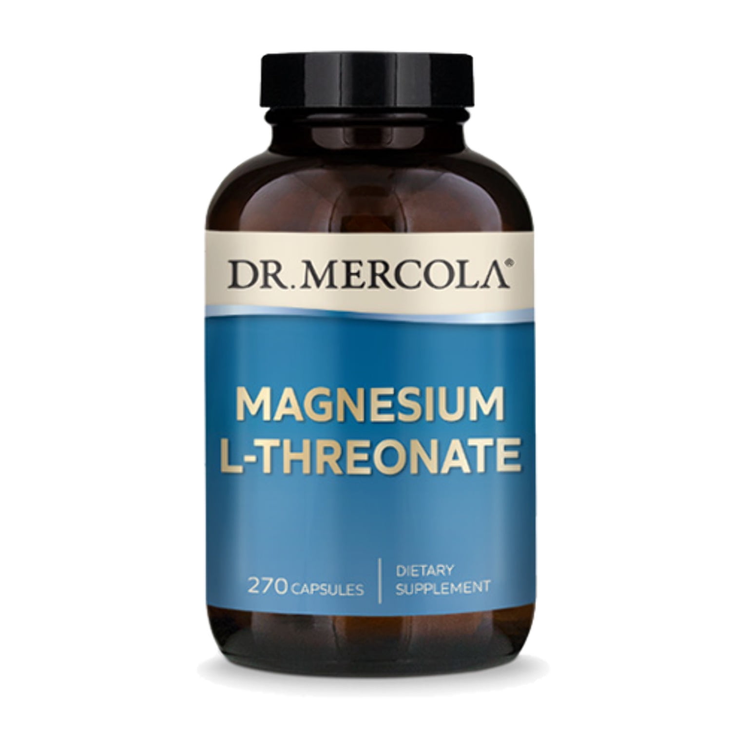 Dr. Mercola Magnesium L-Threonate, 2,000 mg, 90 Servings, 270 Capsules ...