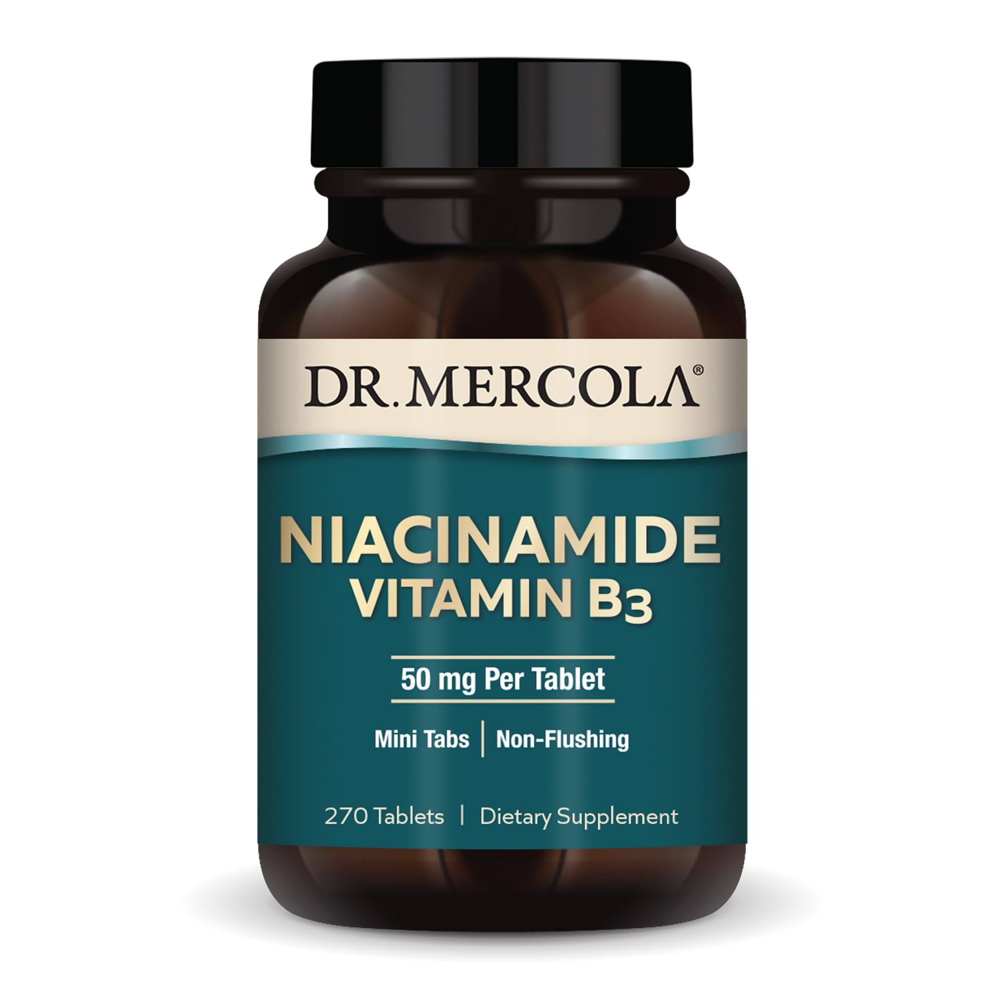 Dr. Mercola Niacinamide Vitamin B3-50 mg per Tablet - Supports ...