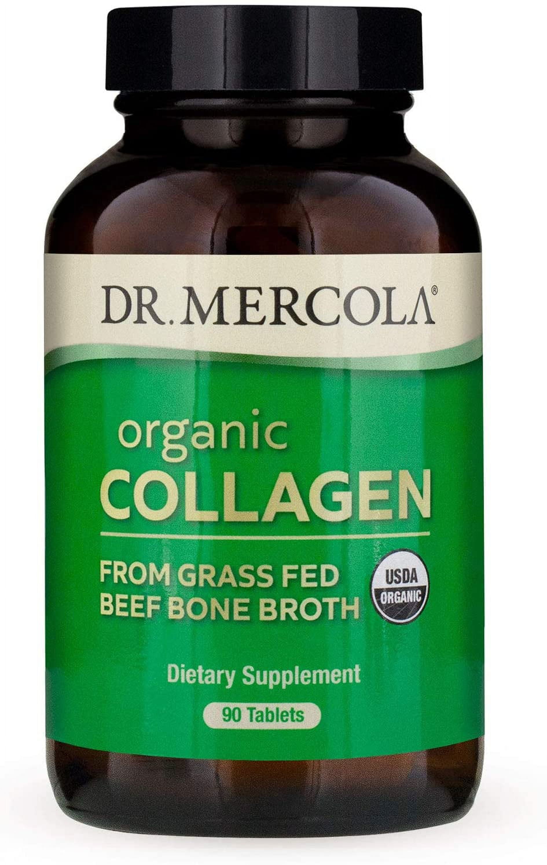 Dr. Mercola, Organic Collagen from Grass Fed Beef Bone Broth Tablets ...