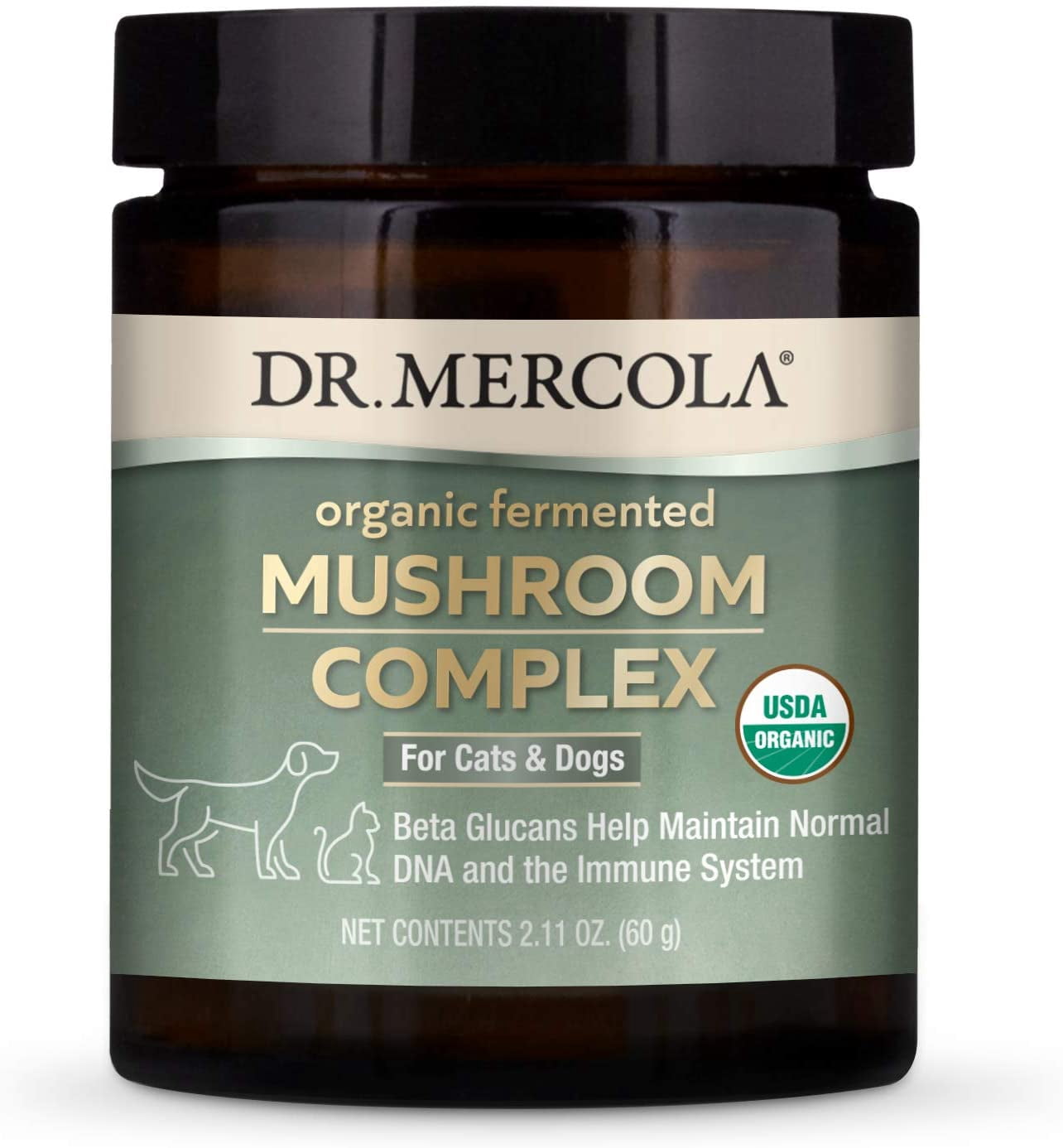 Dr. Mercola Organic Mushroom Complex for Pets, 60g - Walmart.com