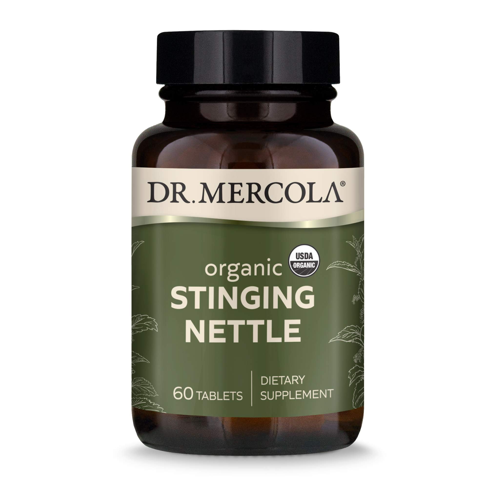 Dr. Mercola Organic Stinging Nettle Dietary Supplement, 60 Servings (60 ...