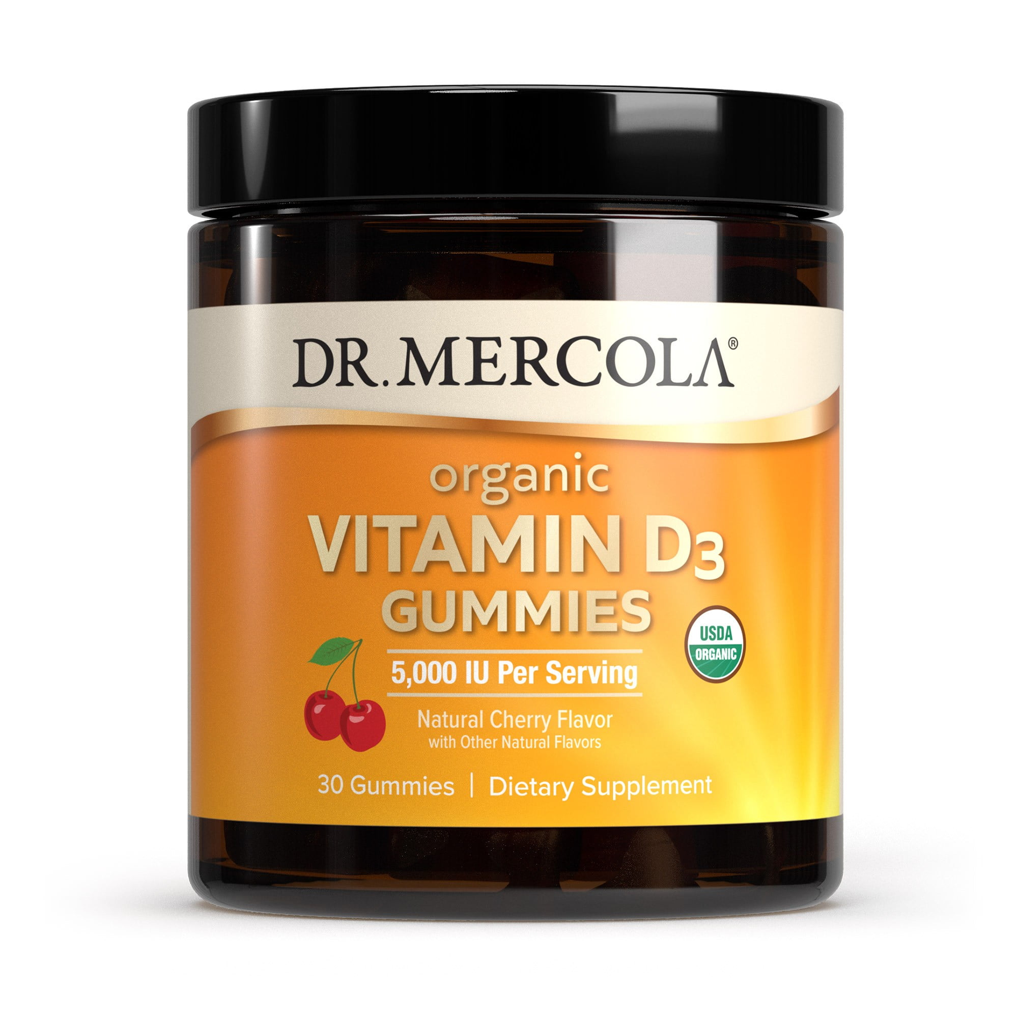 Dr. Mercola Organic Vitamin D3 Gummies, 30 Servings (30 Gummies), 5,000 ...