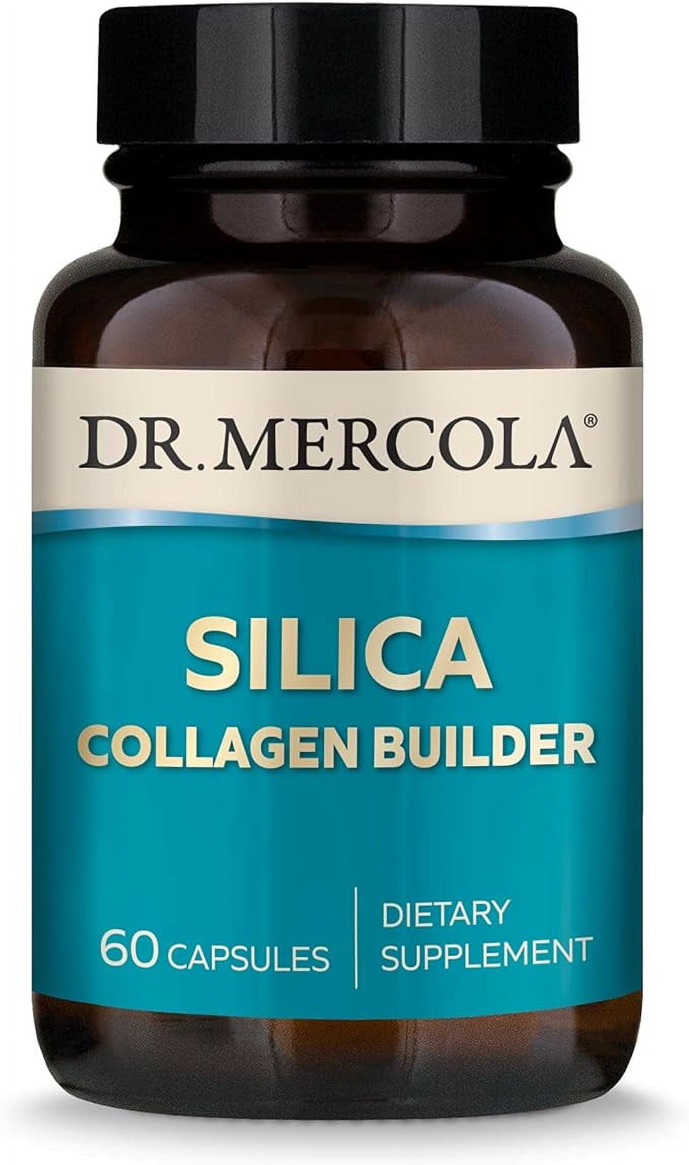 Dr. Mercola Silica Collagen Builder Dietary Supplement, 60 Servings (60 ...