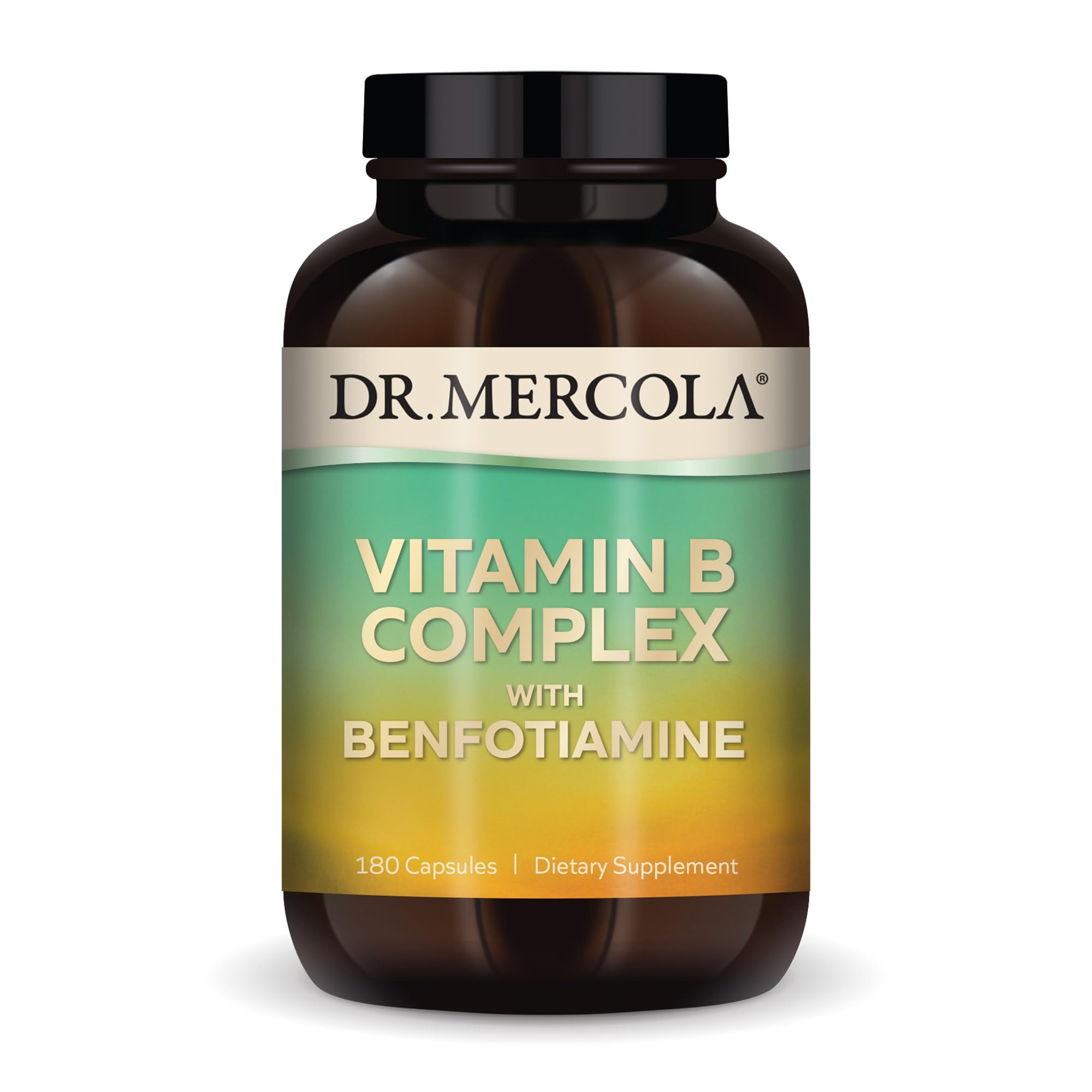 Dr. Mercola Vitamin B Complex, 90 Servings (180 Capsules), with ...