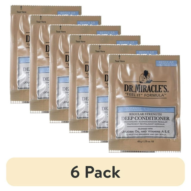 (6 pack) Dr. Miracles Regular Strength Deep Conditioner Packett ...