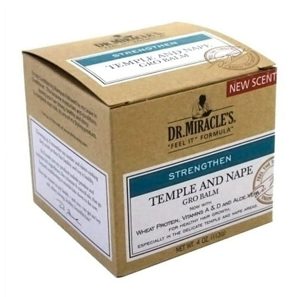 Dr. Miracles Strengthen Temple And Nape Gro Balm, 4 Oz, 3 Pack ...