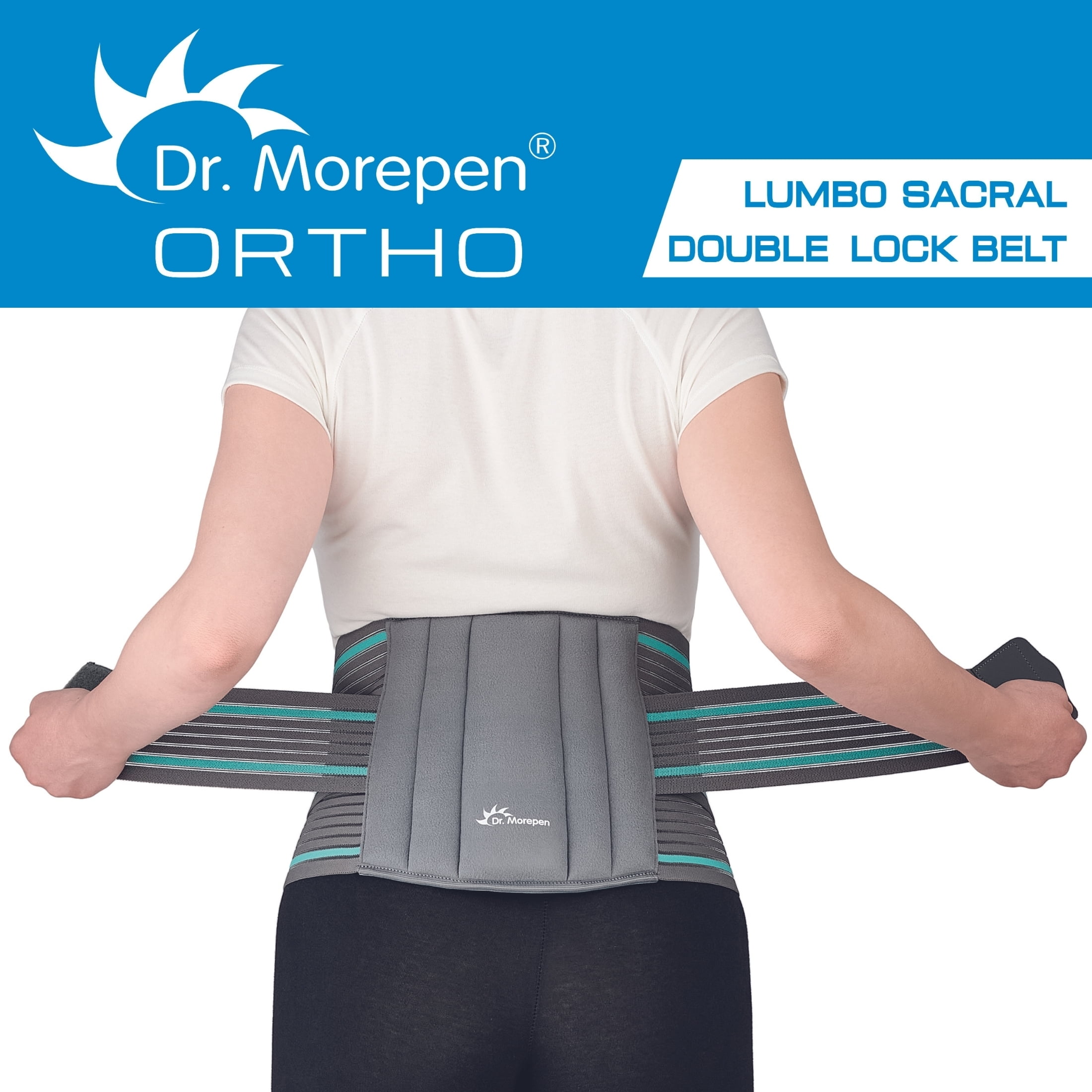 Dr. Morepen Lumbo Sacral Double Lock Belt Model LS-03-S - Walmart.com