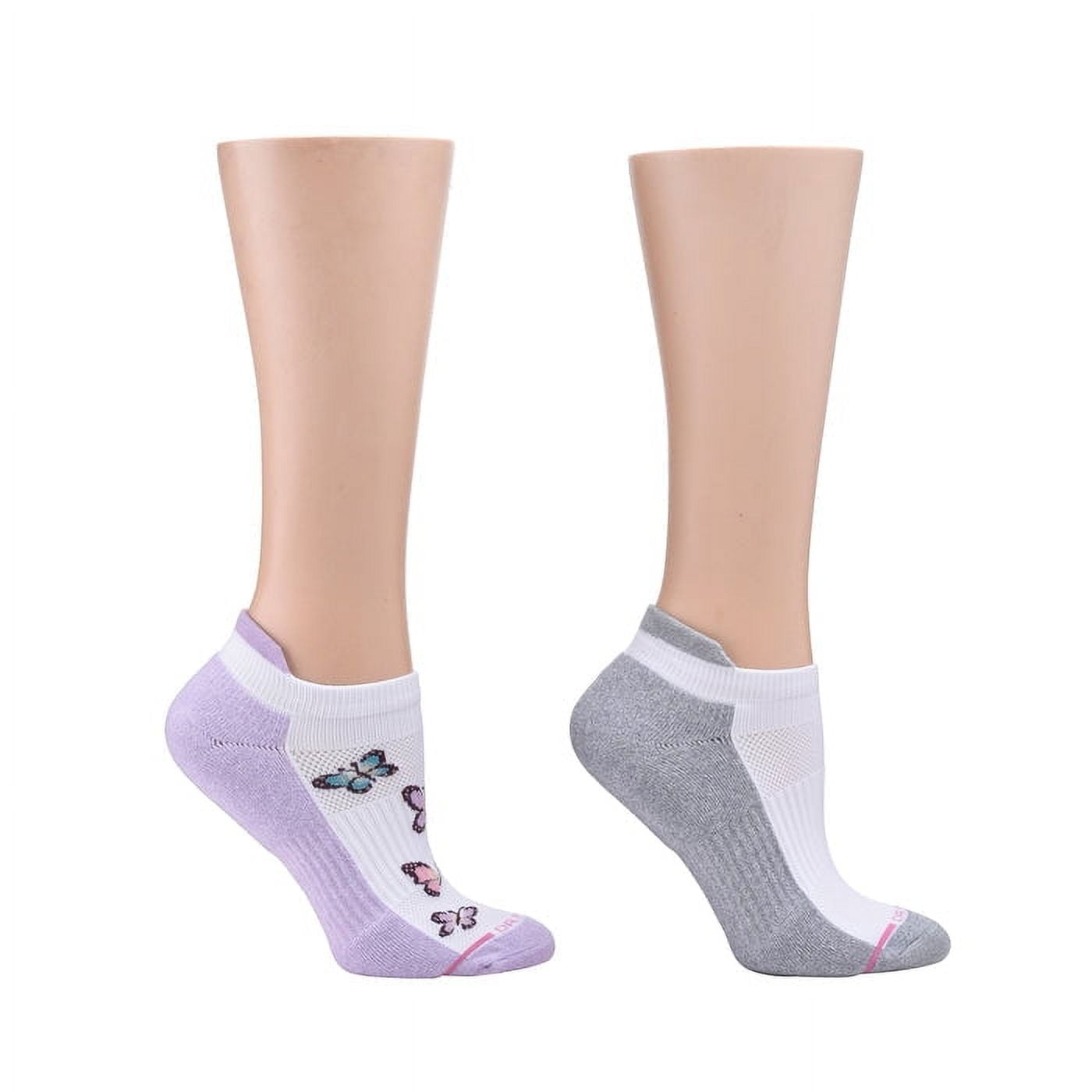 Dr. Motion Women's Butterfly Compression Ankle Socks, Moisture-Wicking ...