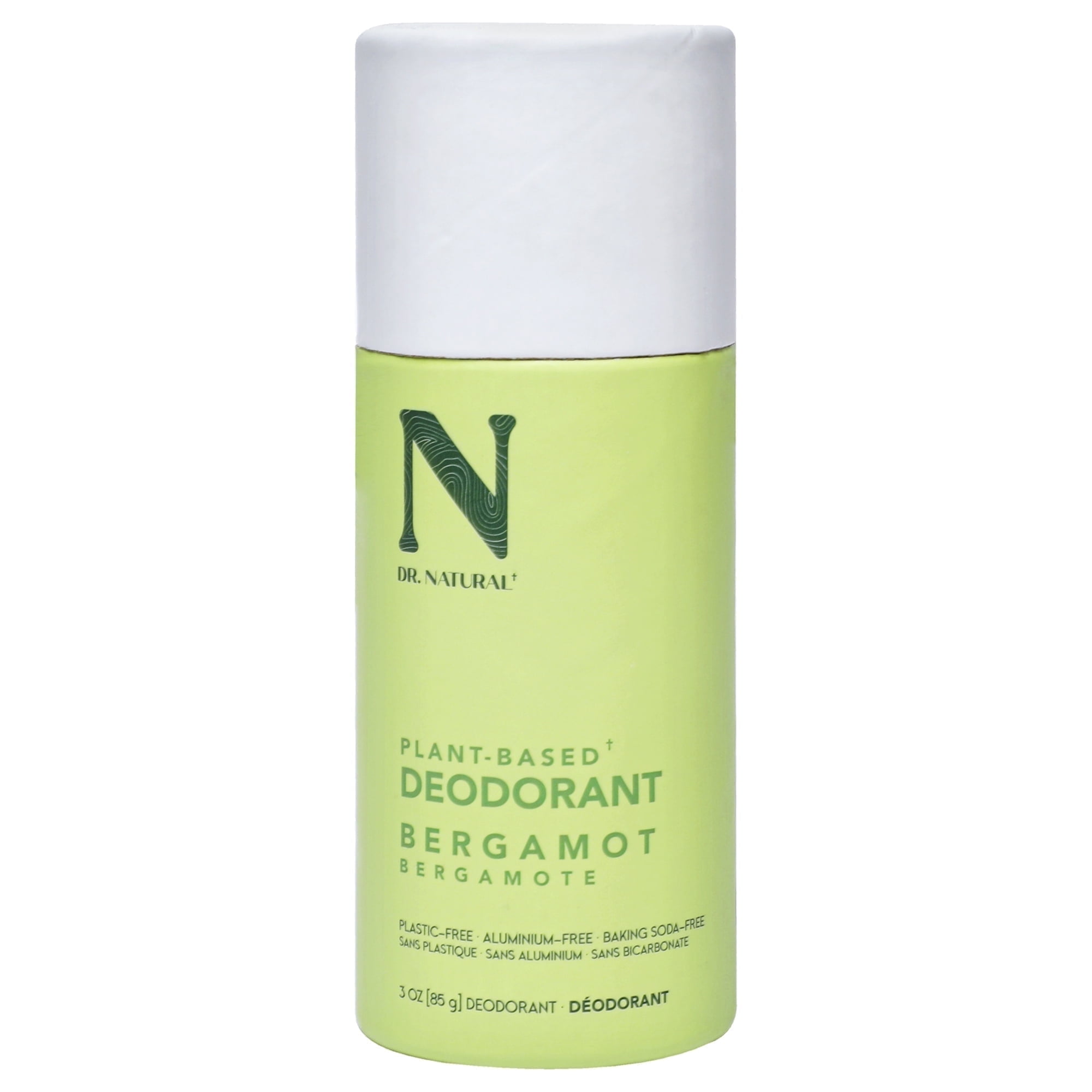 Dr. Natural 2.25 oz Plant-Based Bergamot Lime Deodorant Stick - Walmart.com