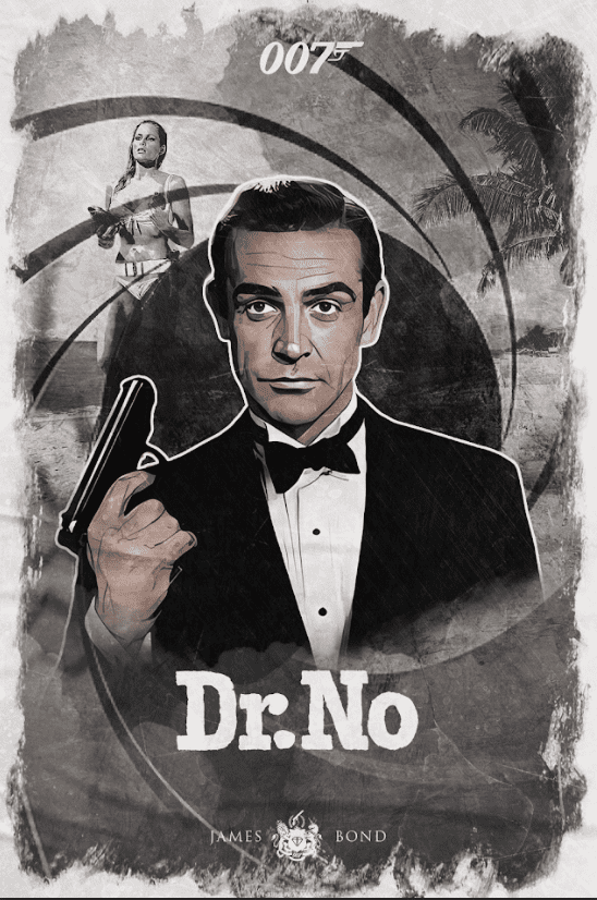 Dr. No (1962) 24x36 Poster Sean Connery James Bond Classic Spy ...