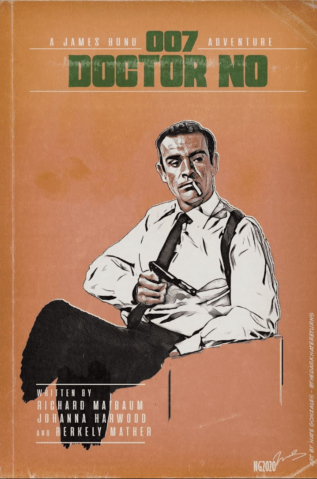 Dr. No (1962) Movie Poster 24x36 James Bond Classic, Sean Connery ...
