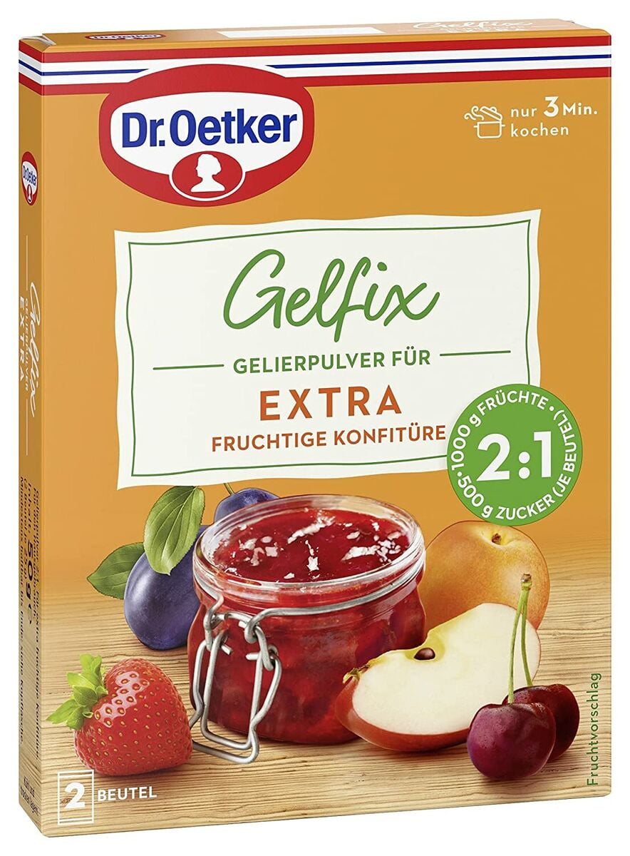 Dr. Oetker Gelfix 2:1 gelling sugar for jams, jellies and marmalades ...