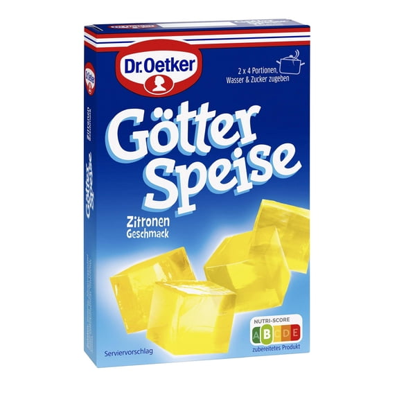 Dr. Oetker Gotter Speise jello LEMON flavored ( zitrone) - Walmart.com