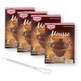 Dr. Oetker Milk Chocolate Mousse Mix 3.1 Oz. X 4 with Bonus Mini Whisk ...