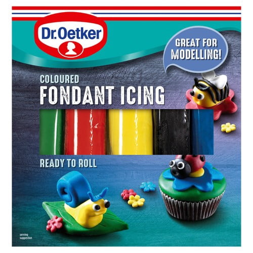 Dr. Oetker Ready to Roll Coloured Fondant Icing 5 x 100g, British ...