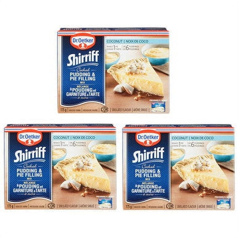 Dr. Oetker Shirriff Coconut Pudding & Pie Filling 175g/6oz.packs, 3 ...