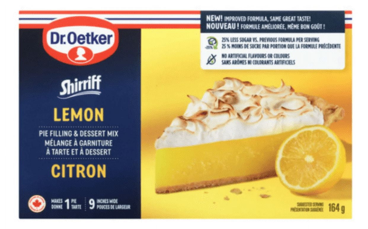Dr. Oetker Shirriff Lemon Pie Filling Dessert Mix 164g for Delicious ...