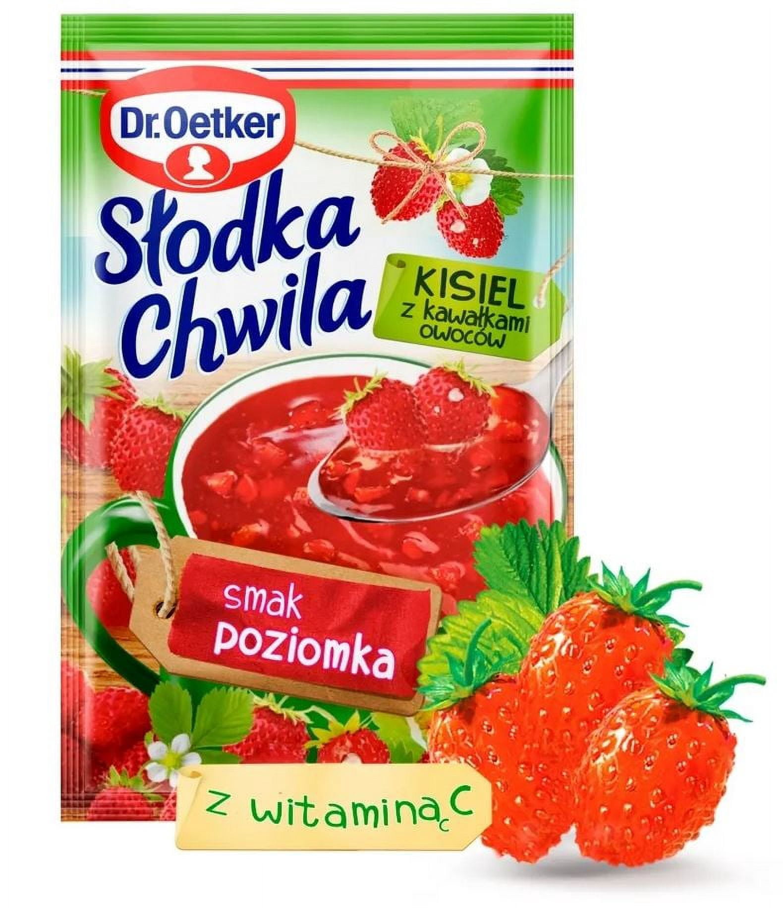 Dr Oetker Slodka Chwila Kisiel Poziomkowy Wild Strawberry Soft Jelly ...