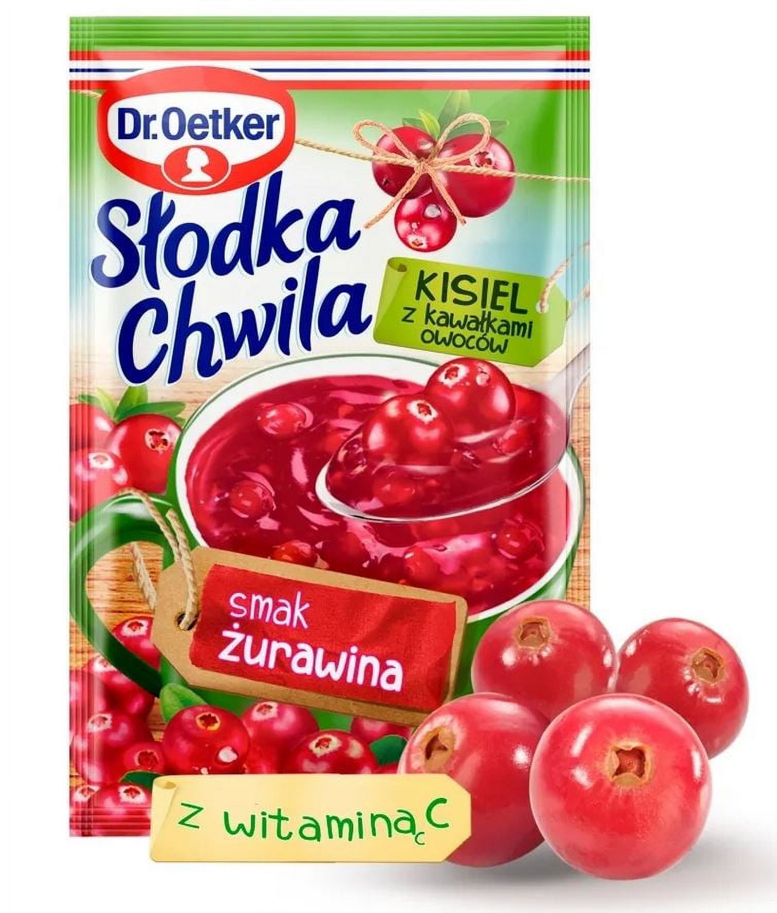 Dr Oetker Slodka Chwila Kisiel Z Kawalkami Owocow Smak Zurawina ...
