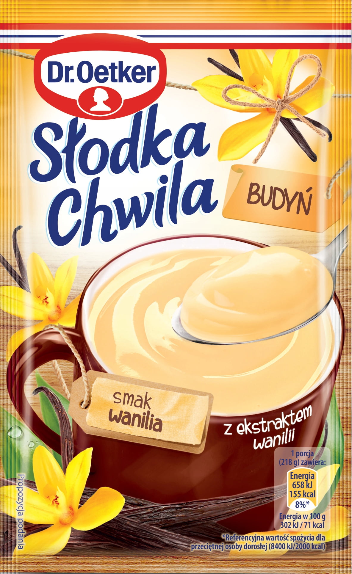 Dr. Oetker Slodka Chwila Smak Wanilia Vanilla Pudding Mix 45g/1.52oz (5 ...