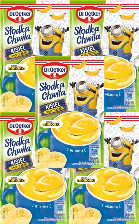 Dr. Oetker Slodka Chwila kisiel BANANA hot jelly dessert 5ct. - Walmart.com