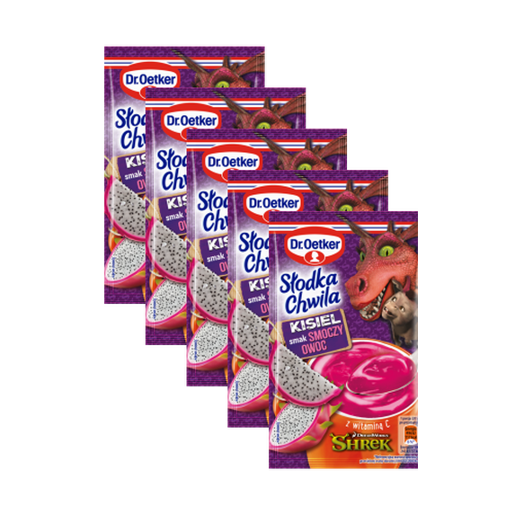 Dr. Oetker Slodka Chwila kisiel DRAGON FRUIT jelly mix -5pc- - Walmart.com