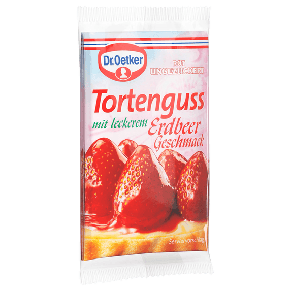 Dr. Oetker Tortenguss STRAWBERRY cake glaze - 3 pc./12.5 g - Walmart.com