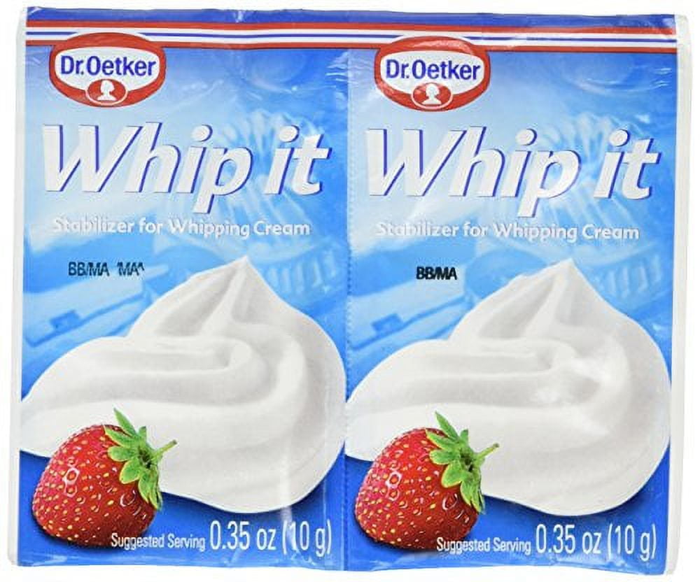 Dr. Oetker Whipped Cream Stabilizer Powder, 0.35 Ounce (Pack of 2 ...