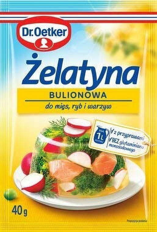 Dr.Oetker Zelatyna Bulionowa Gelatin For Terrine 40G/1Ct. - Walmart.com