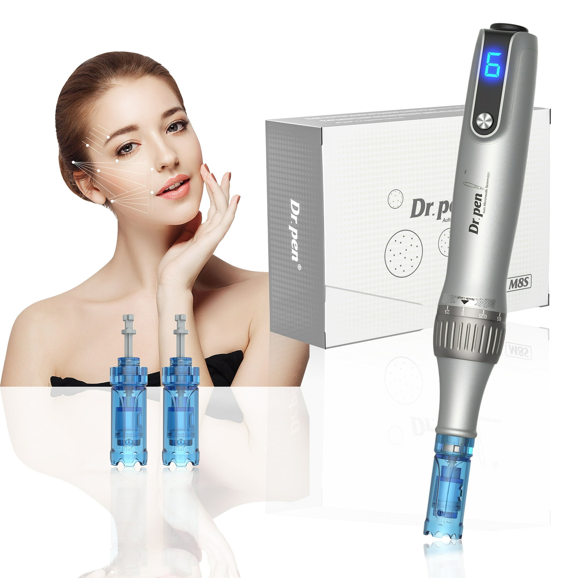 Dr*.-Pen Electric M8S Pen, Wireless Tool Auto Pen Care Tool with Skin ...