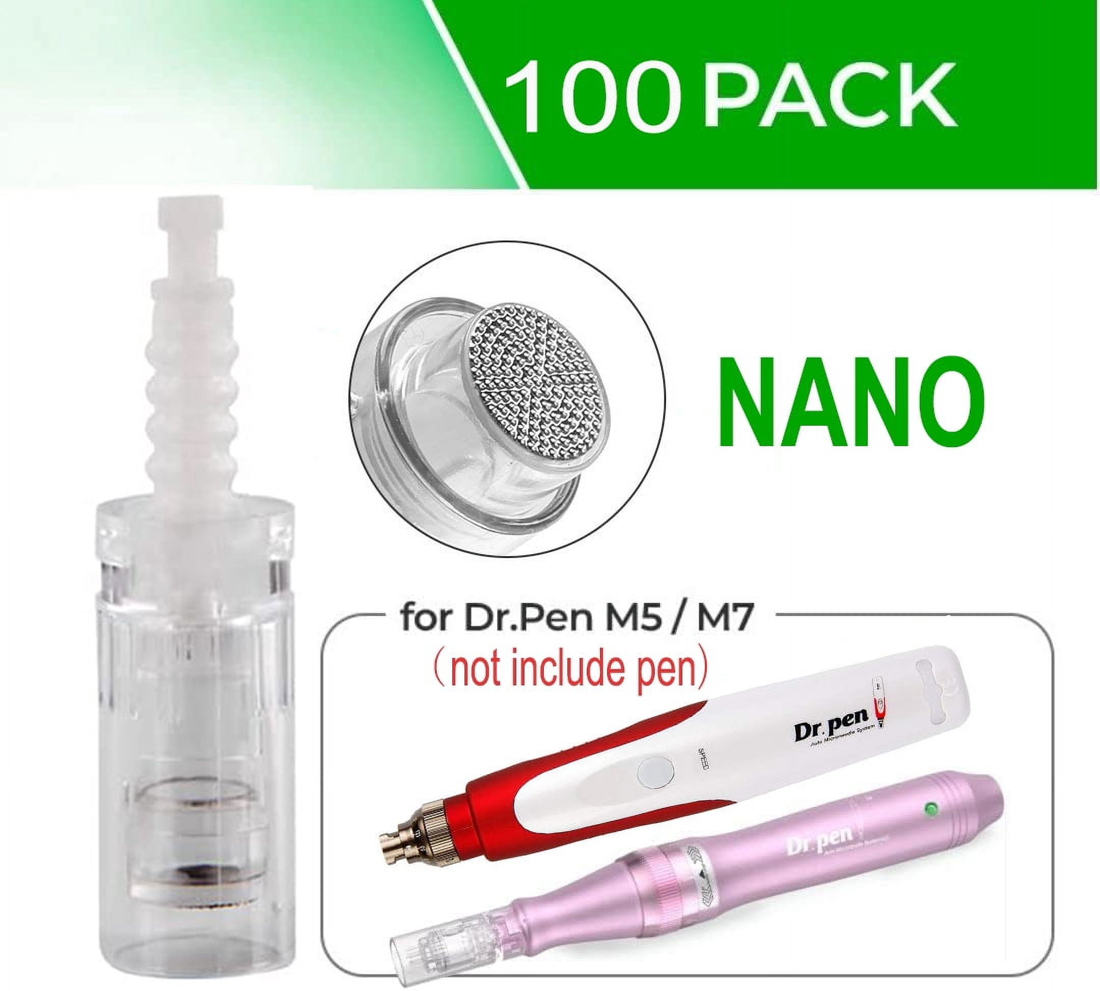 Dr.-Pen M7 N2 M5 A6 Pen Replacement Cartridges - Round Nano (100 Pcs ...