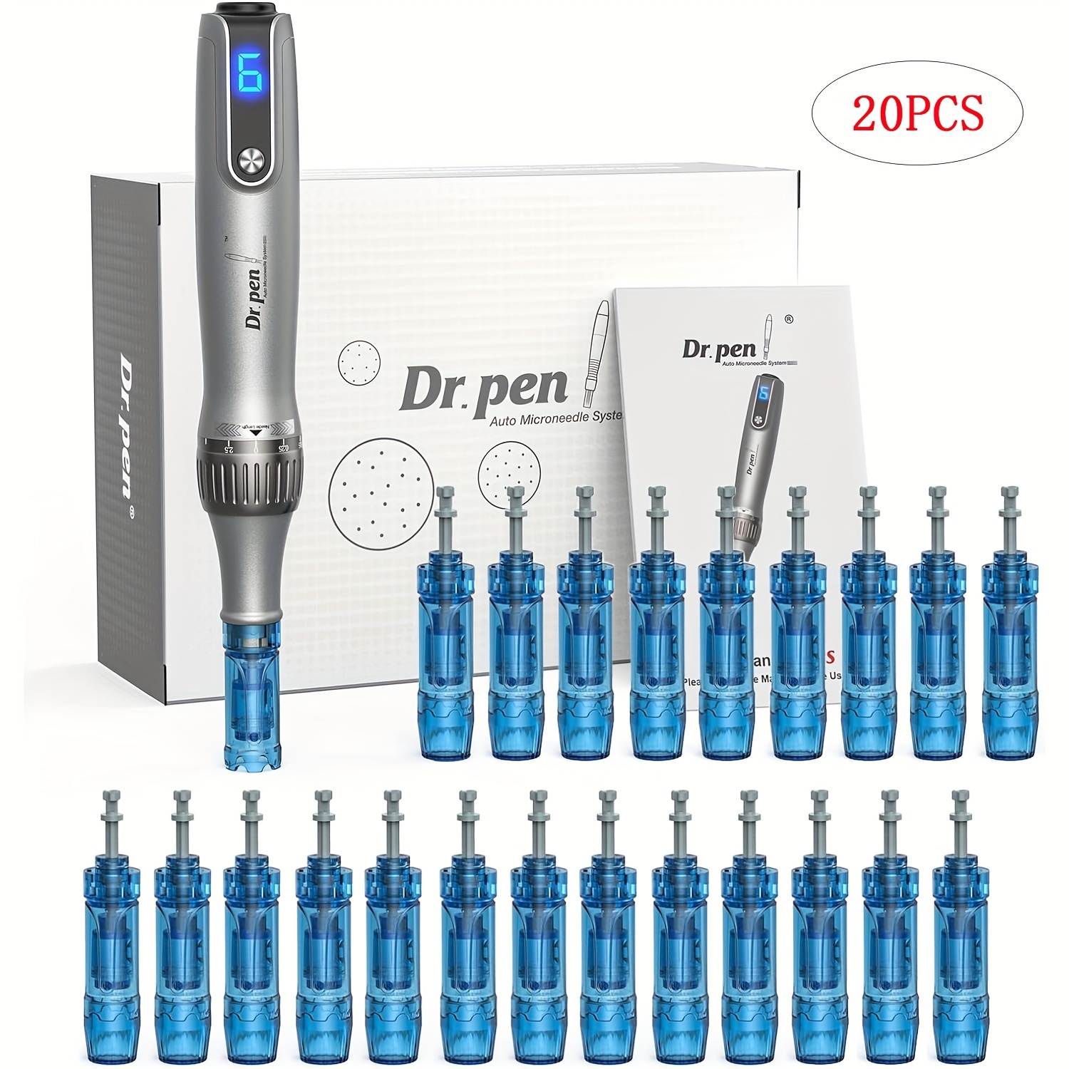 Dr. Pen M8S Electric Wireless Adjustable Professional Beauty Pen Skin ...