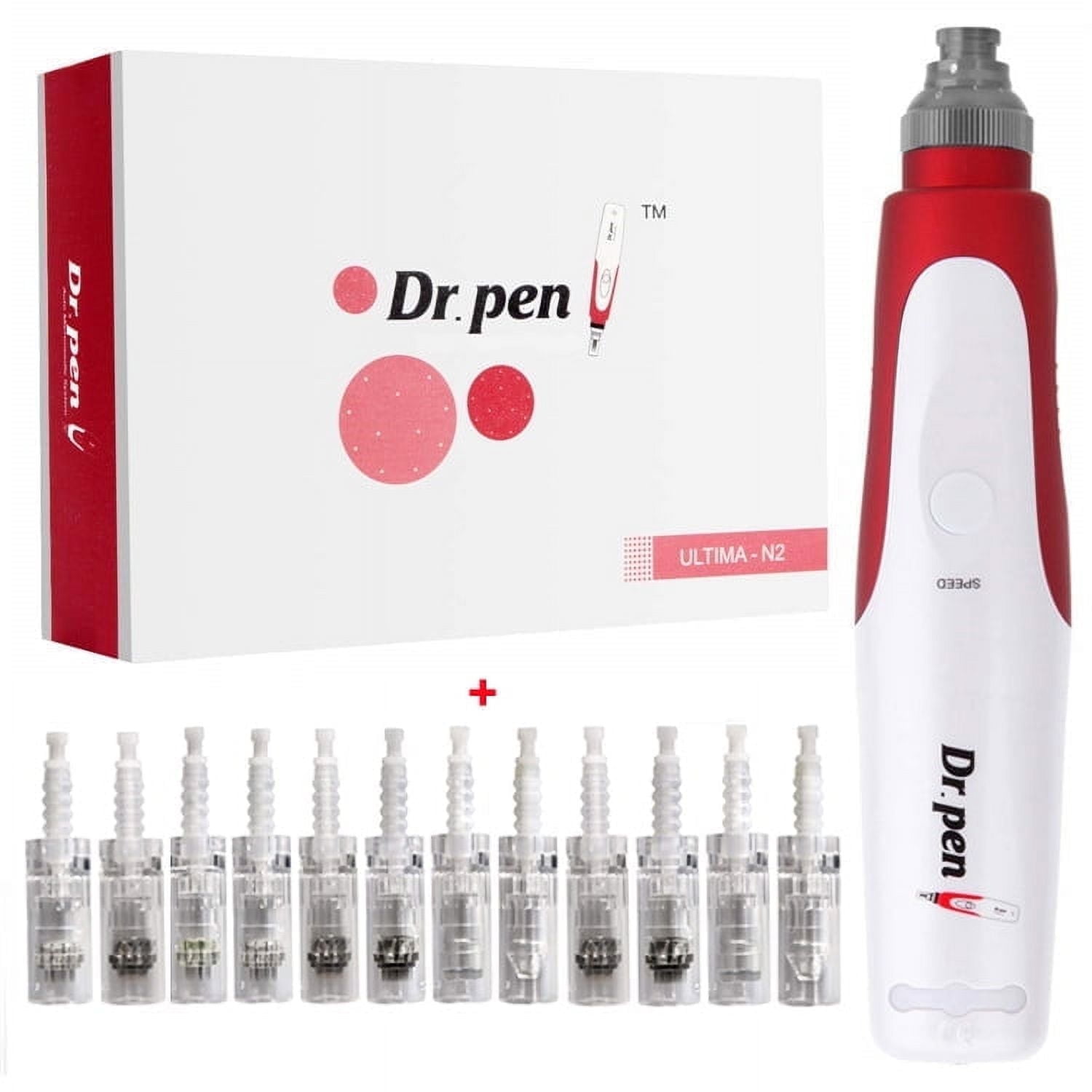 Dr.-Pen N2 Wireless Electric Skin Care Tool Kit with 6Pcs Cartridges ...