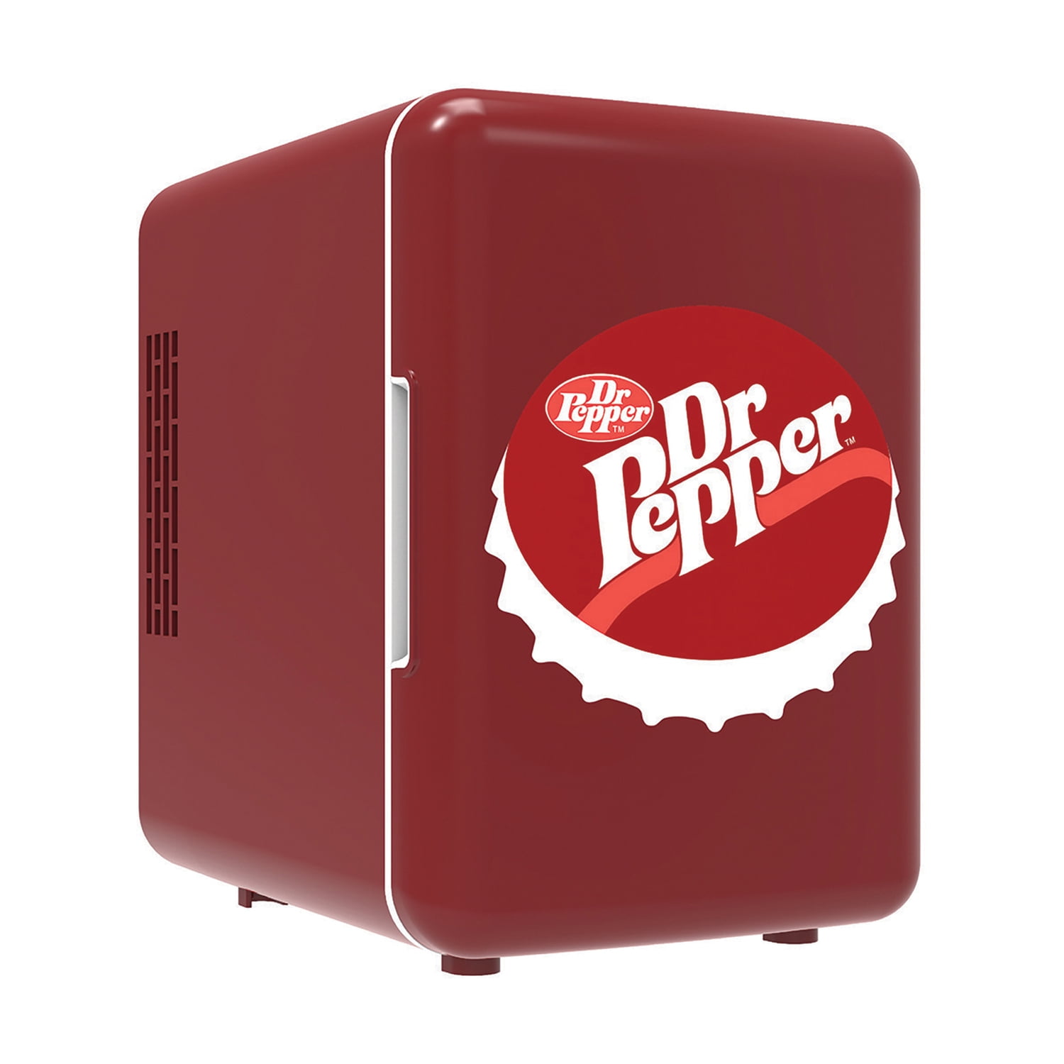 Dr. Pepper 6-Can Portable Mini Fridge, MIS153DRP, Red - Walmart.com