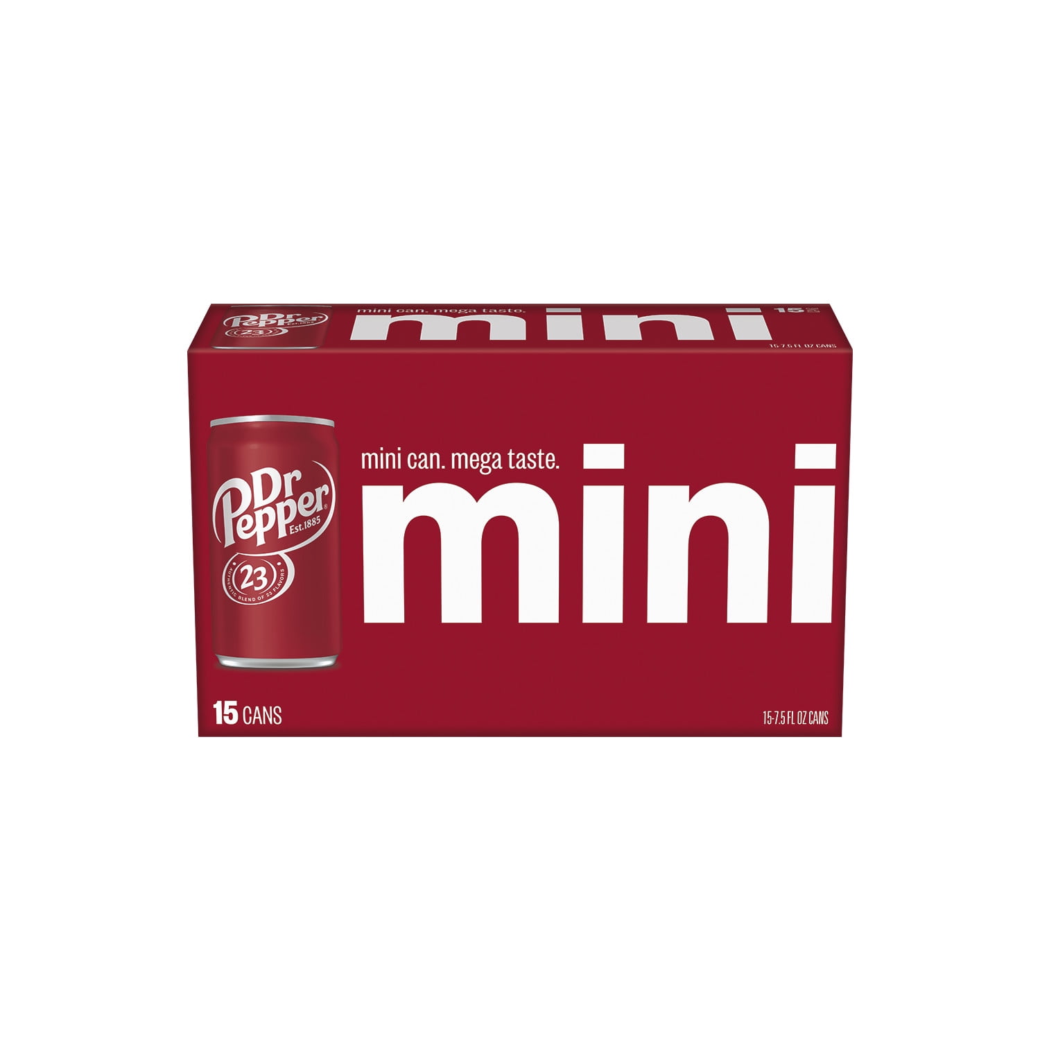Dr Pepper Soda Pop, 7.5 fl oz, 15 Pack Cans - Walmart Business Supplies