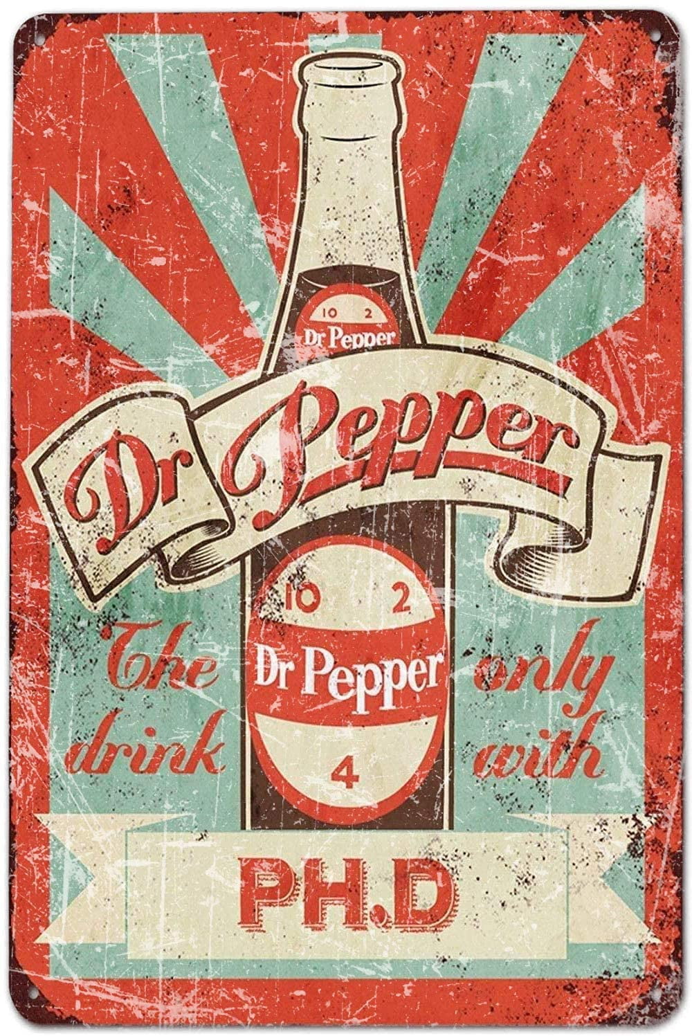 Dr Pepper Bar Funny Tin Signs Outdoor Wall Plaques Vintage Room Decor ...