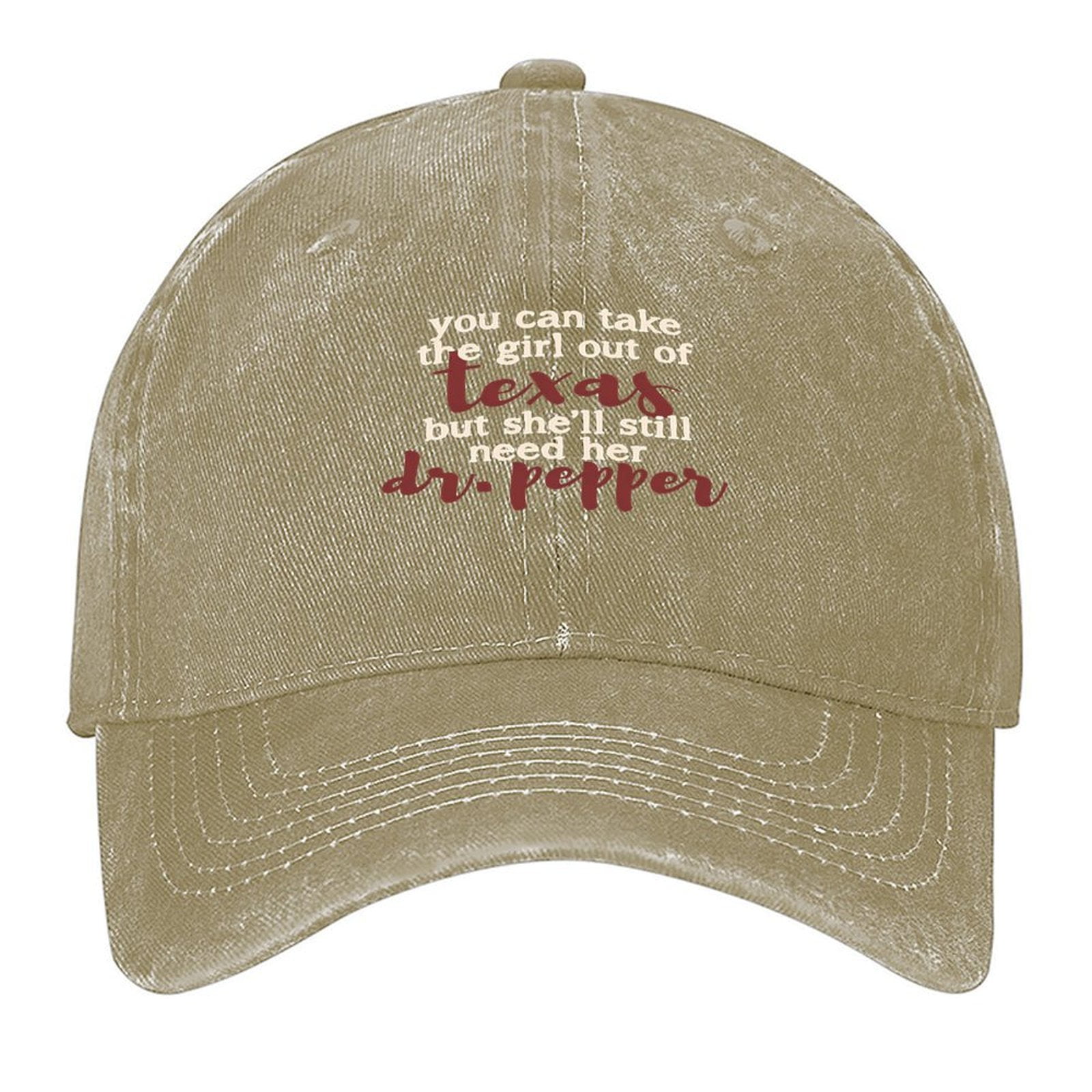 Dr Pepper Baseball Cap Water-Washed Denim Cap Comfortable And ...