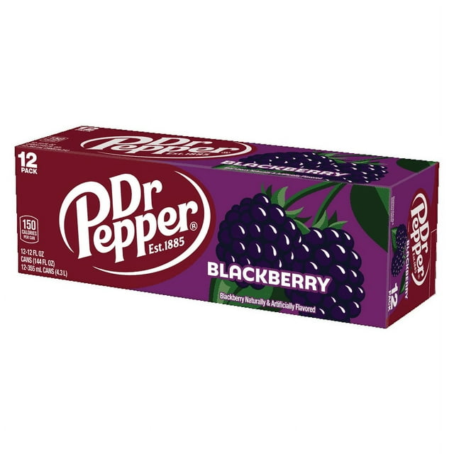 Dr Pepper Blackberry, 12 oz cans, Pack of 12 - Walmart.com